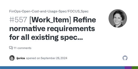DISCUSSION Review And Refine Normative Requirements For All Existing Columns And Attributes
