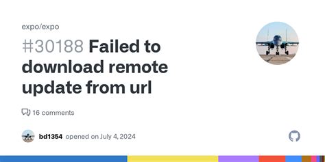 Failed To Download Remote Update From Url · Issue 30188 · Expoexpo
