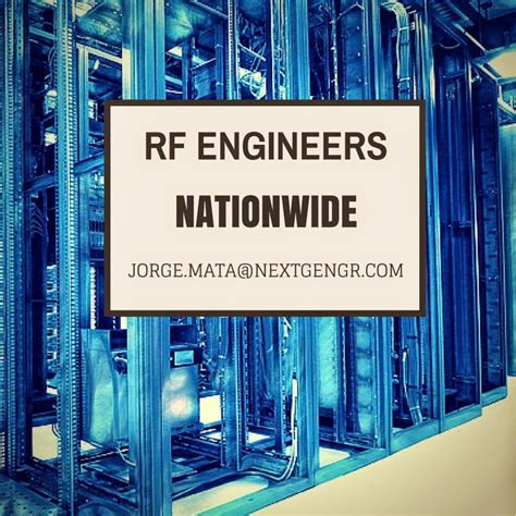Rf Engineer Requirement In Nation Wide Telecom Hub