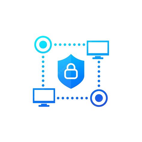 Premium Vector Computer Network Cyber Security Icon For Web