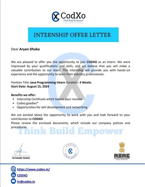 Aryan Dhaka On Linkedin Codxo Grateful Codxo Java Codxo Intern