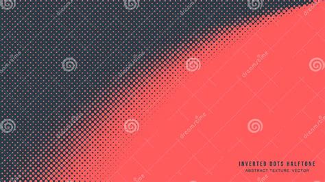 Inverted Dots Half Tone Pattern Rounded Border Vector Red Black Abstraction Stock Illustration