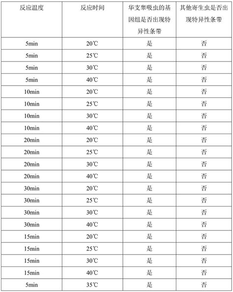华支睾吸虫的检测引物、检测试剂盒和检测方法及应用与流程3