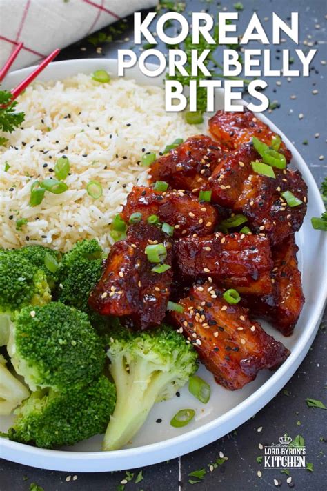 Korean Pork Belly Bites Lord Byrons Kitchen