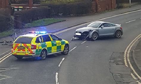 Audi Driver Crashes Into Barrier In Fulwood Blog Preston