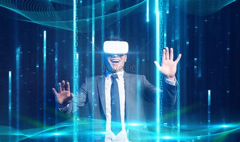 Vr 과학 기술 체험 배경 사진 및 창의적인 일러스트 무료 다운로드 Lovepik