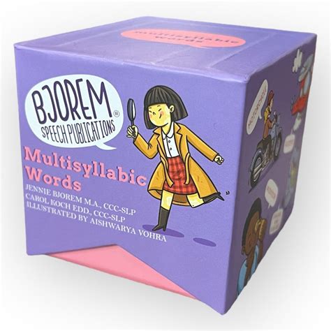 Bjorem Speech® Multisyllabic Words Deck Enhance Speech Therapy