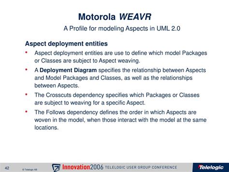 Ppt Motorola Weavr Aspect Oriented Modeling In Tau Powerpoint