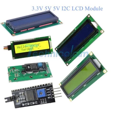 3V 5V I2C 1602 LCD Board Module 16x2 Character LCD Display HD44780
