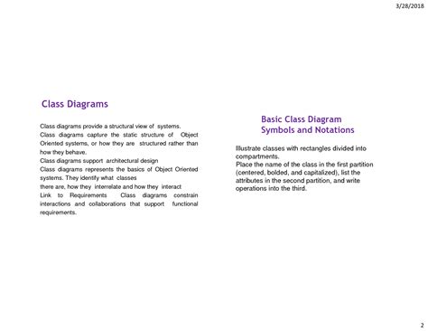SOLUTION Lecture 5 And 6 Uml Class And Object Diagrams Studypool
