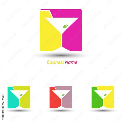 Logo Cocktail Stock Vector Adobe Stock