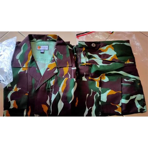 Jual Seragam Pdl Loreng Brimob Original Shopee Indonesia