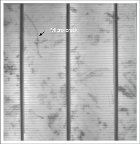 Example Of Polycrystalline Solar Cell With Micro Crack Download