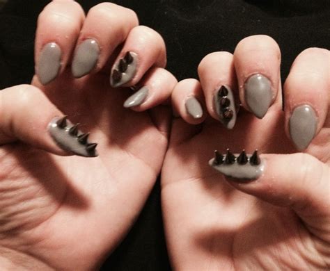 Nail Spikes Stiletto Nails Gel Nails Short Spiky Nails