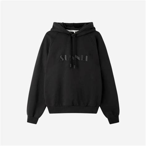 써네이 로고 후드 미드나잇 블루 Sunnei Kream