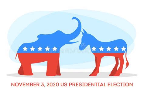 Republikanische Partei In Den USA Roter Elefant Als Symbol