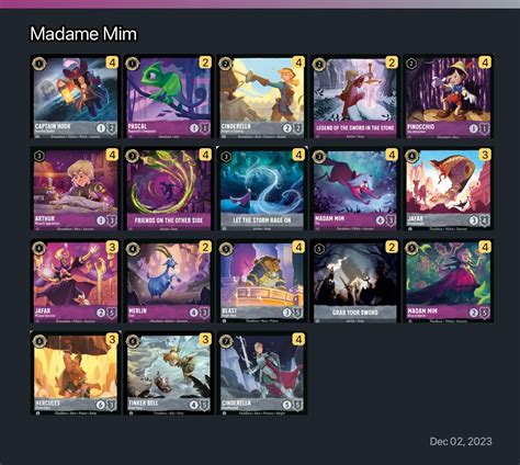 Madame Mim Lorcana Deck Disney Lorcana