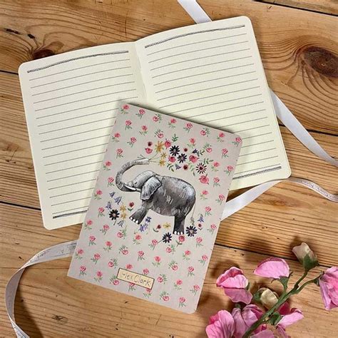 Alex Clark Naked Spine Notebook Elephant Notitieboekje Zonder Rug