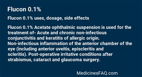 Flucon 0 1 Uses Dosage Side Effects Food Interaction And Faq