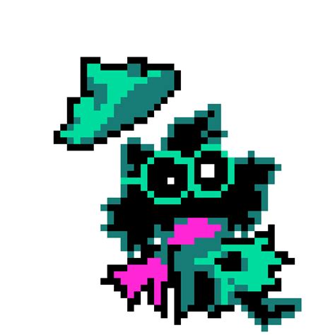 Who Spooked Ralsei Pixel Art