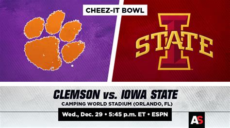 Cheez It Bowl Prediction And Preview Clemson Vs Iowa State Athlon