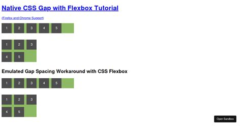 Flex Gap Workaround Codesandbox