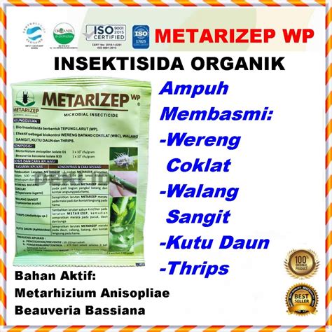 Jual Metarizep Wp 50 Gr Metarhizium Beauveria Bassiana Bio Insektisida