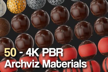 50 4K PBR Archviz Materials Vol 2 Game Content Shopper Unity