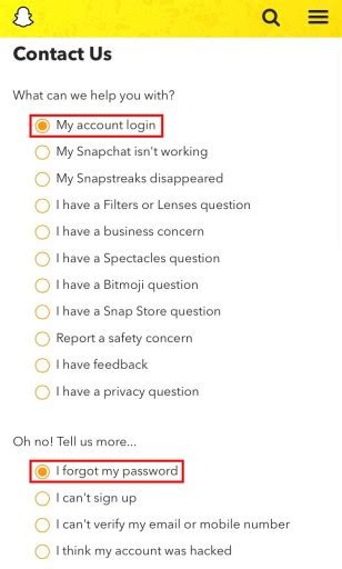 comment récupérer son compte snap sans numéro et mail