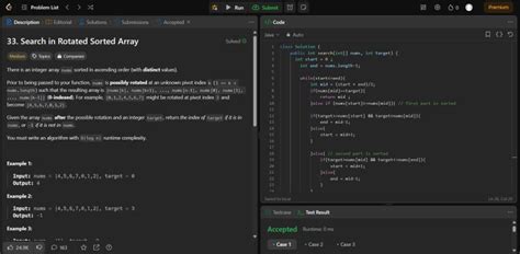 Day 23 Of Leetcode 33 Search In Rotated Sorted Array Aditi Thakur Posted On The Topic Linkedin