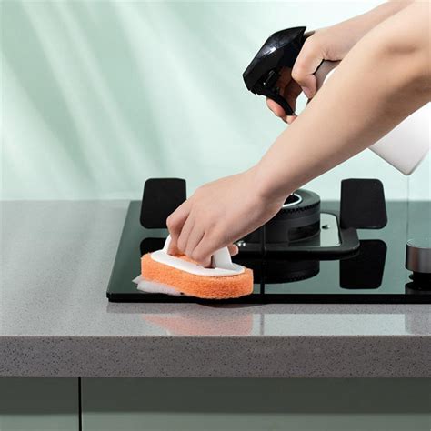 Многофункционална дръжка Четка за почистване Гъба Четка Кухня Баня Почистваща гъба Четка Гъба