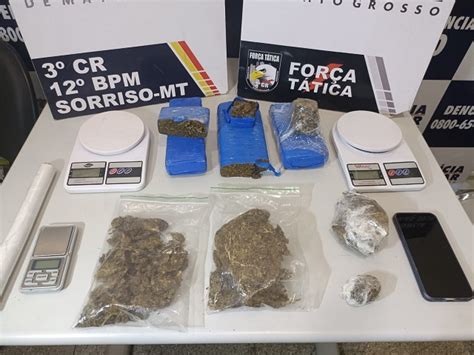 Sorriso Homem é Preso Com Droga Em Carro De Aplicativo E Entrega