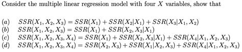 consider the multiple linear regression model with