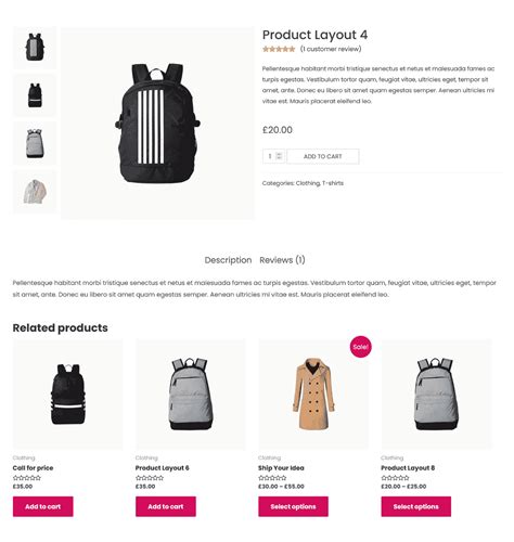 Single Product Template Woolentor