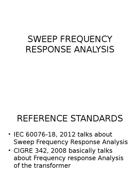 Sweep Frequency Response Analysis Pdf Electrical Impedance Passivity Engineering