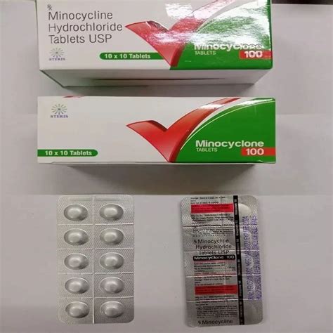 Minocycline 100mg Tab At ₹ 367 Box Minocycline Hcl Tablet In Nagpur Id 2849701145733