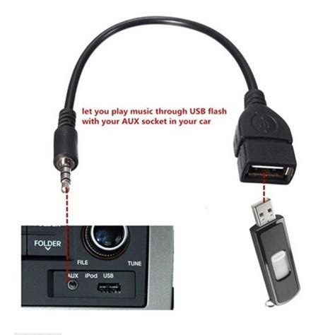 Car Aux Audio Cable To Usb Car Audio Cable Otg Car Electronics For Play Music Car Audio Cable
