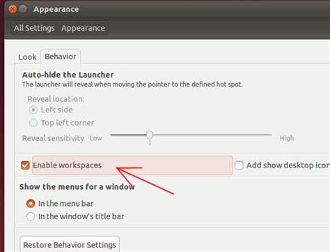 How To Restore Workspace In Ubuntu 1410