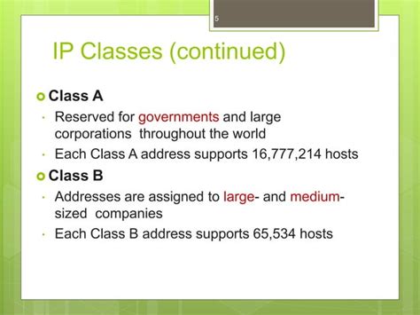 ip classes pptx computer networking computing