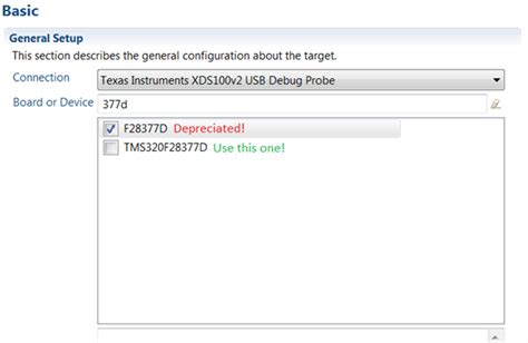 F28377d Ccs Device Xml Deprecation C2000 Microcontrollers Forum