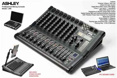 Jual Mixer Audio 8 Channel Ashley Original Murah Harga Diskon