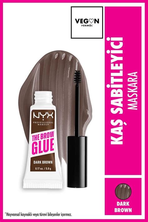 Nyx Professional Makeup The Brow Glue Instant Brow Styler Kaş Sabitleyici Maskara Dark Brown