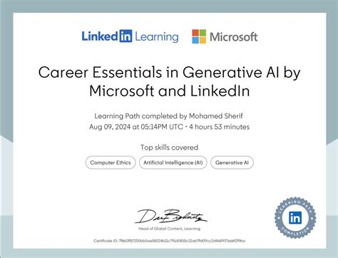 Mohamed Sherif On Linkedin Generativeai Artificialintelligence Microsoft Linkedinlearning