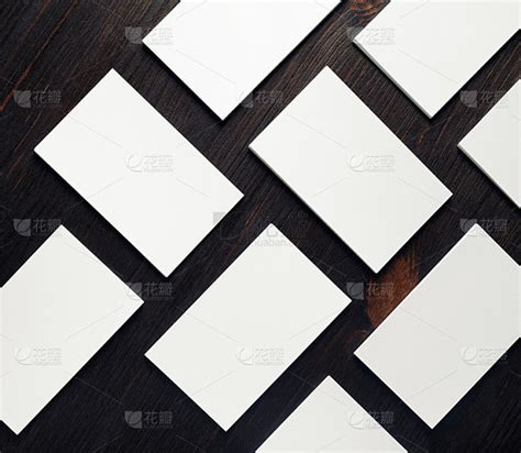 空白的白色名片