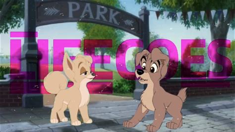 Scamp And Angel Coloring Pages