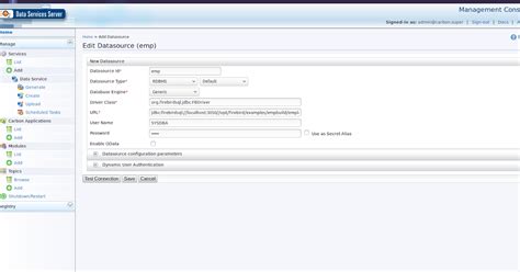 Define Howto Firebird Sample With Wso2 Dss