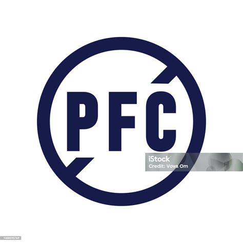 Pfc Prohibition Sign Pfc Prohibited Perfluorinated Compound Stock Illustration Download Image