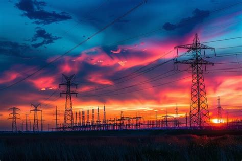 Creating Advanced Electrical Grid Monitoring Techn Generative Ai Premium Ai Generated Image