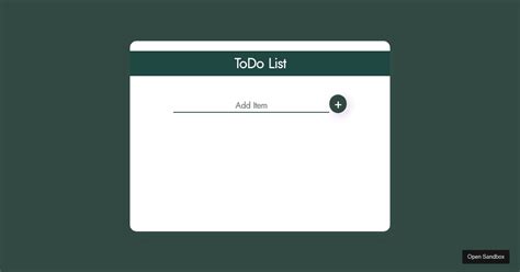 React Codesandbox React Codesandbox