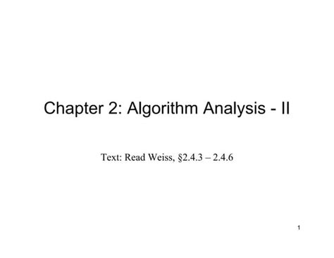 3 Chapter2 Algorithmanalysispart2 Ppt